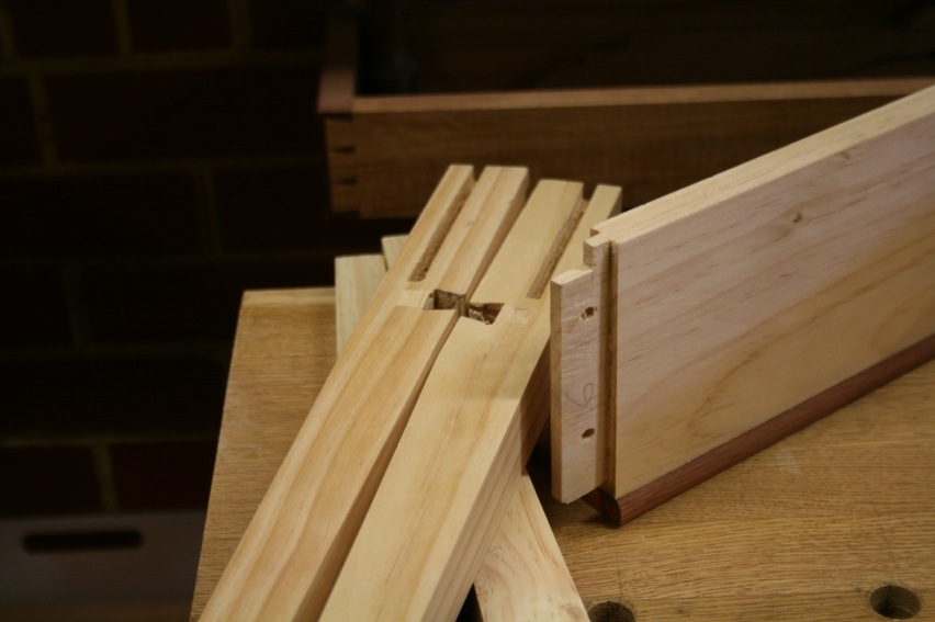 andthe two stretchers at the front, one sliding dovetail and one ...